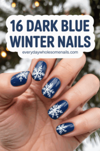 16 Dark Blue Winter Nails Ideas Perfect for a Chic Seasonal Look ...
